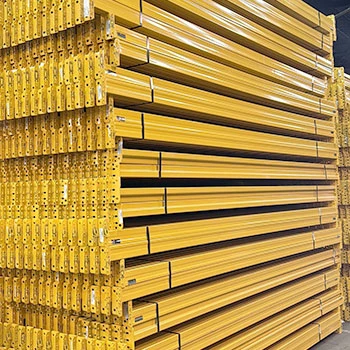 144in x 3 1/4in Used Teardrop Pallet Rack Beam- Old Style | WH1